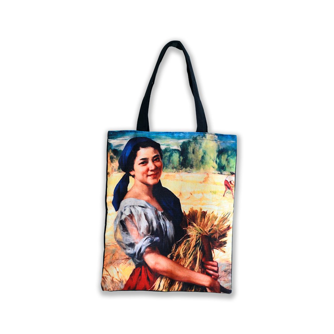 Amorsolo Maiden with Palay Stalks Tote Bag - Ayala Museum Online Shop